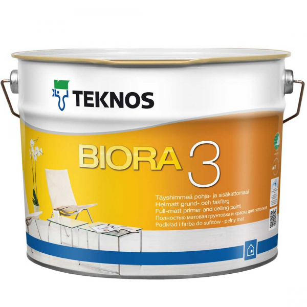Biora 3 Grund & Takfärg Vit 9 L | | Spraycan.se