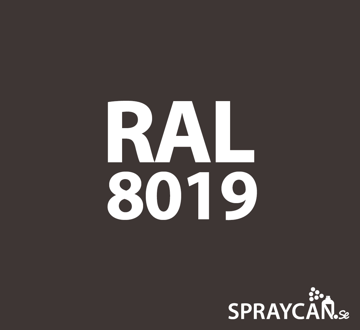 RAL 8019 Grey Brown | Brun | RAL-kulörer | Spraycan.se
