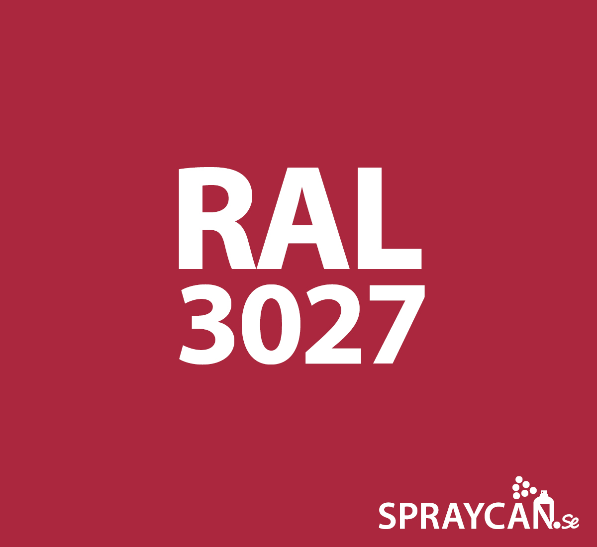 RAL 3027 Raspberry Red | Röd | RAL-kulörer | Spraycan.se
