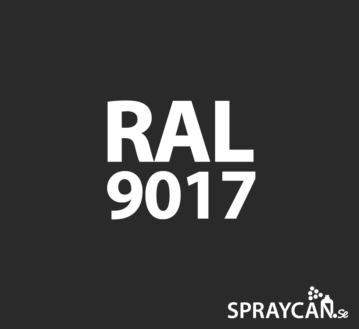 RAL 9017 Traffic Black