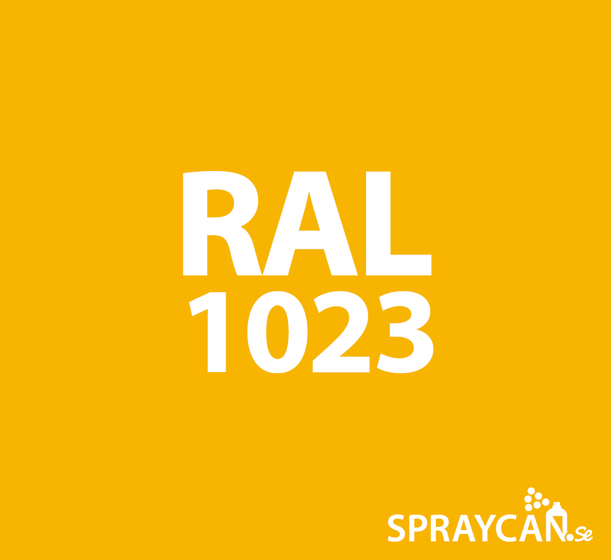 RAL 1023 Traffic Yellow | Gul | RAL-kulörer | Spraycan.se