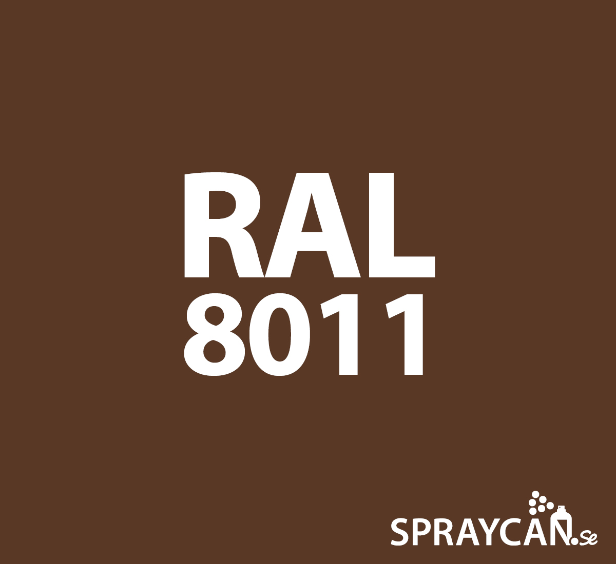 RAL 8011 Nut Brown | RAL-kulörer | Spraycan.se
