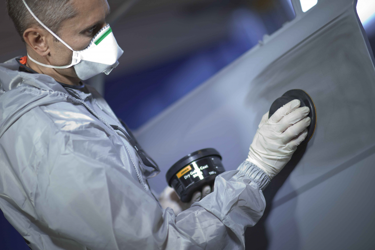 Dry Guide Coat Vit 100 gram | Spraycan.se