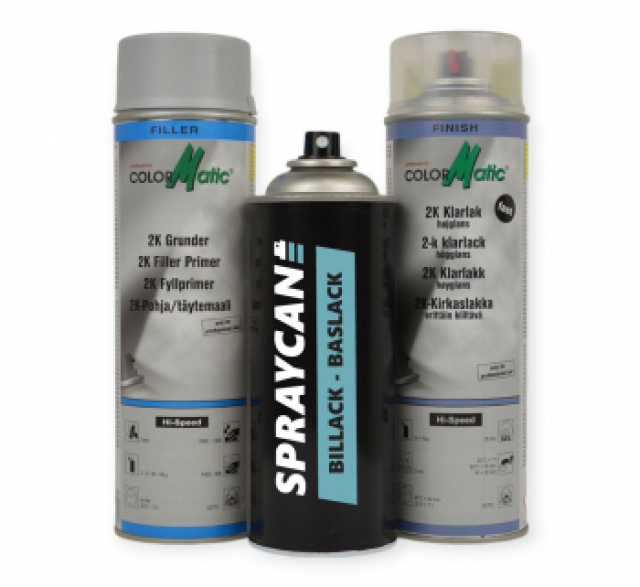 Bättringsfärg bil regnummer | Köp hos Spraycan.se
