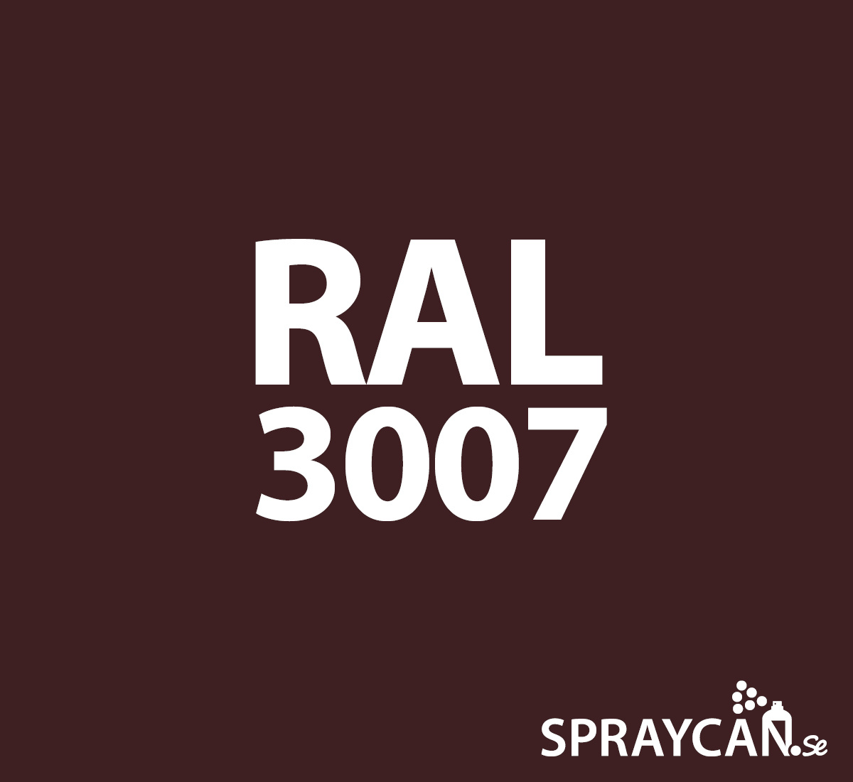 RAL 3007 Black Red | Hållbar akrylspray i RAL-kulör