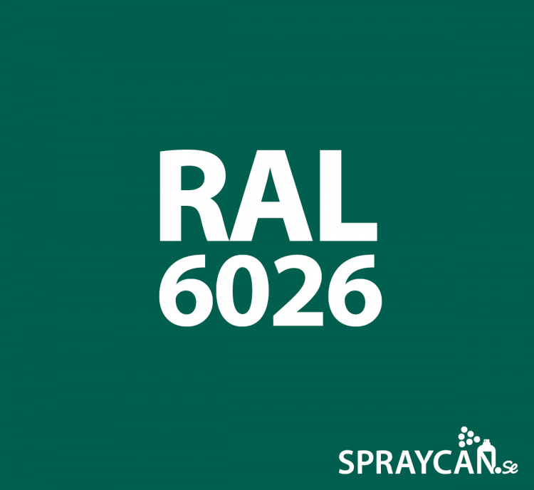RAL 6026 Opal Green | Sprayfärg i RAL-kulörer hos Spraycan