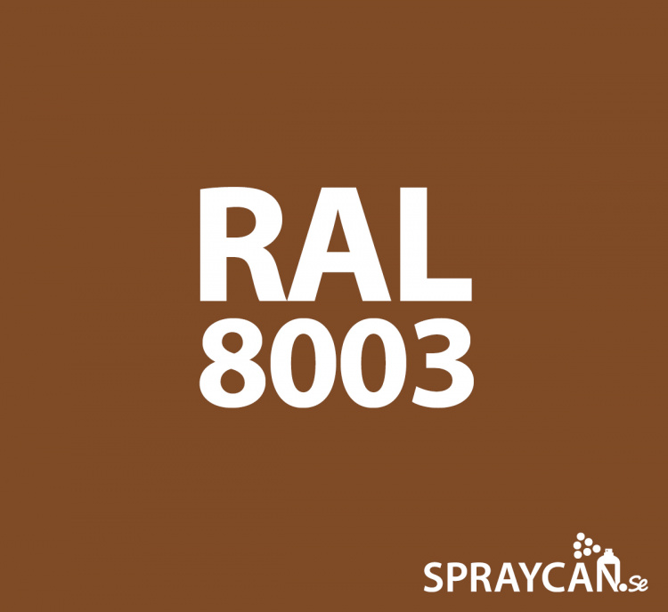 RAL 8003 Loam Brown | Sprayfärg i RAL-kulörer