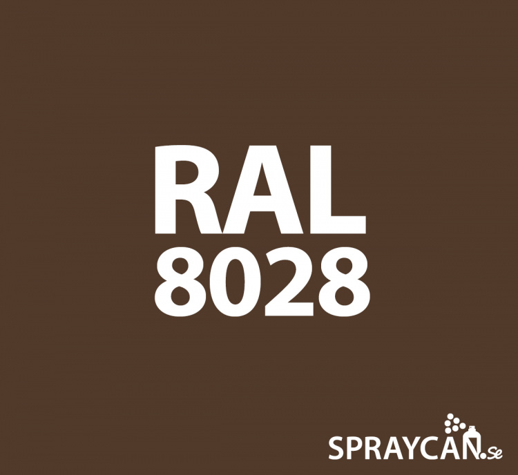 RAL 8028 Terra Brown | Sprayfärg i RAL-kulörer