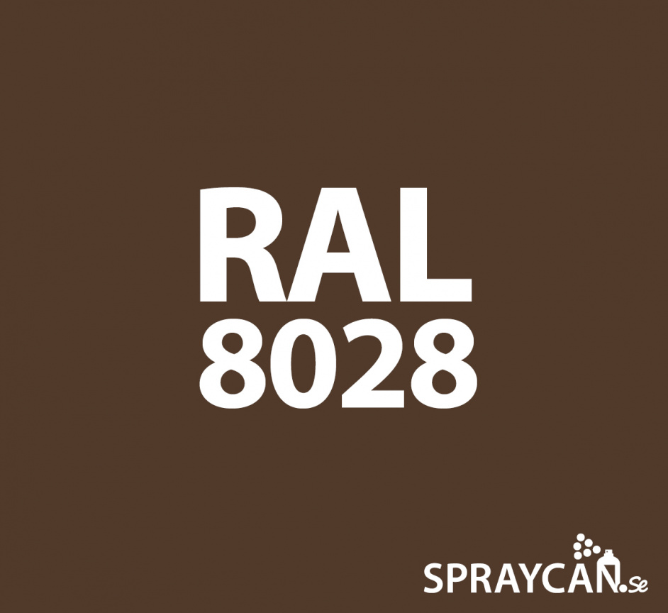 RAL 8028 Terra Brown | Sprayfärg i RAL-kulörer