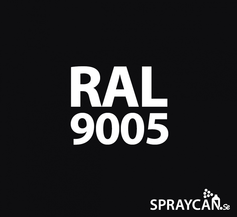 RAL 9005 Deep Black | Sprayfärg i RAL-kulörer
