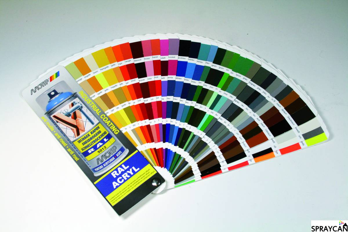 RAL Karta (Colorcard Industrial RAL) | RAL-kulörer | Spraycan.se